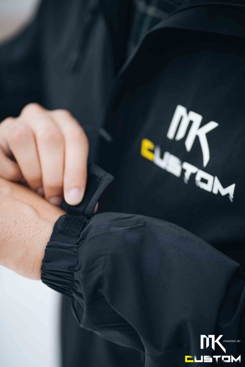 MK CUSTOM - Wind Breaker doble capa Negro - MK CUSTOM