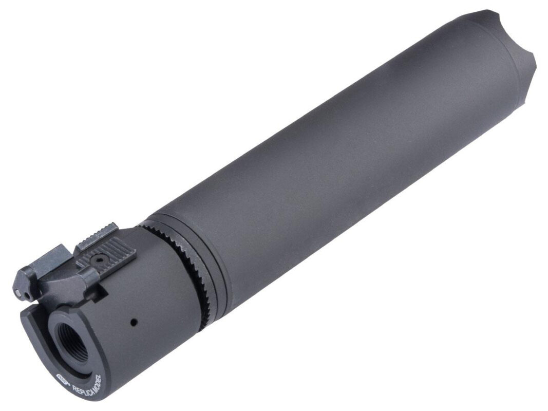 B&T Licensed Rotex-V QD Mock Suppressor (Color: Negro / Largo) - MK CUSTOM