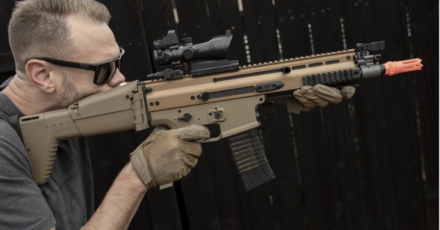 VFC - FN Herstal Licensed Full Metal SCAR Heavy Airsoft AEG Rifle by ...