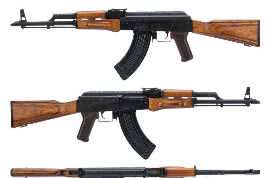 LCT Stamped Steel AKM Airsoft AEG Rifle w/ Full Stock (Model: Madera ...