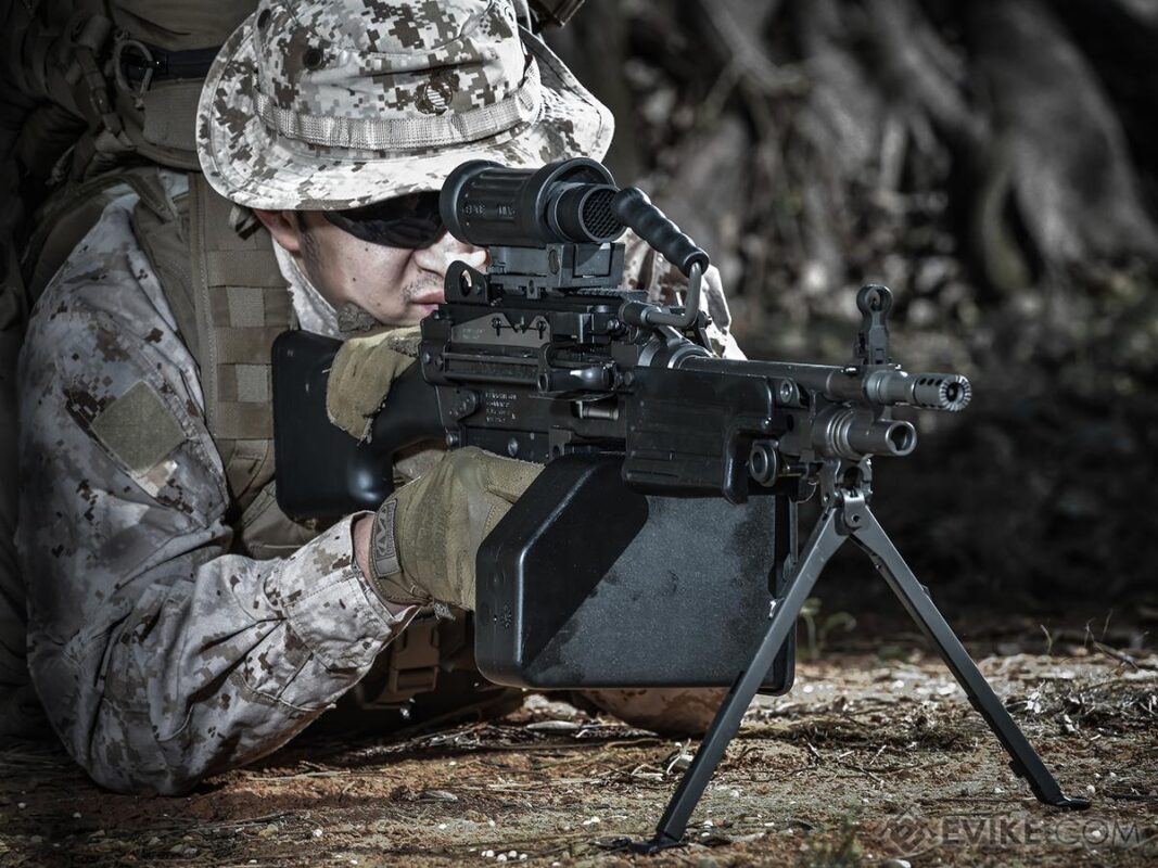 VFC - M249 MINIMI Gas Blowback Airsoft Machine Gun by VFC (Stock ...