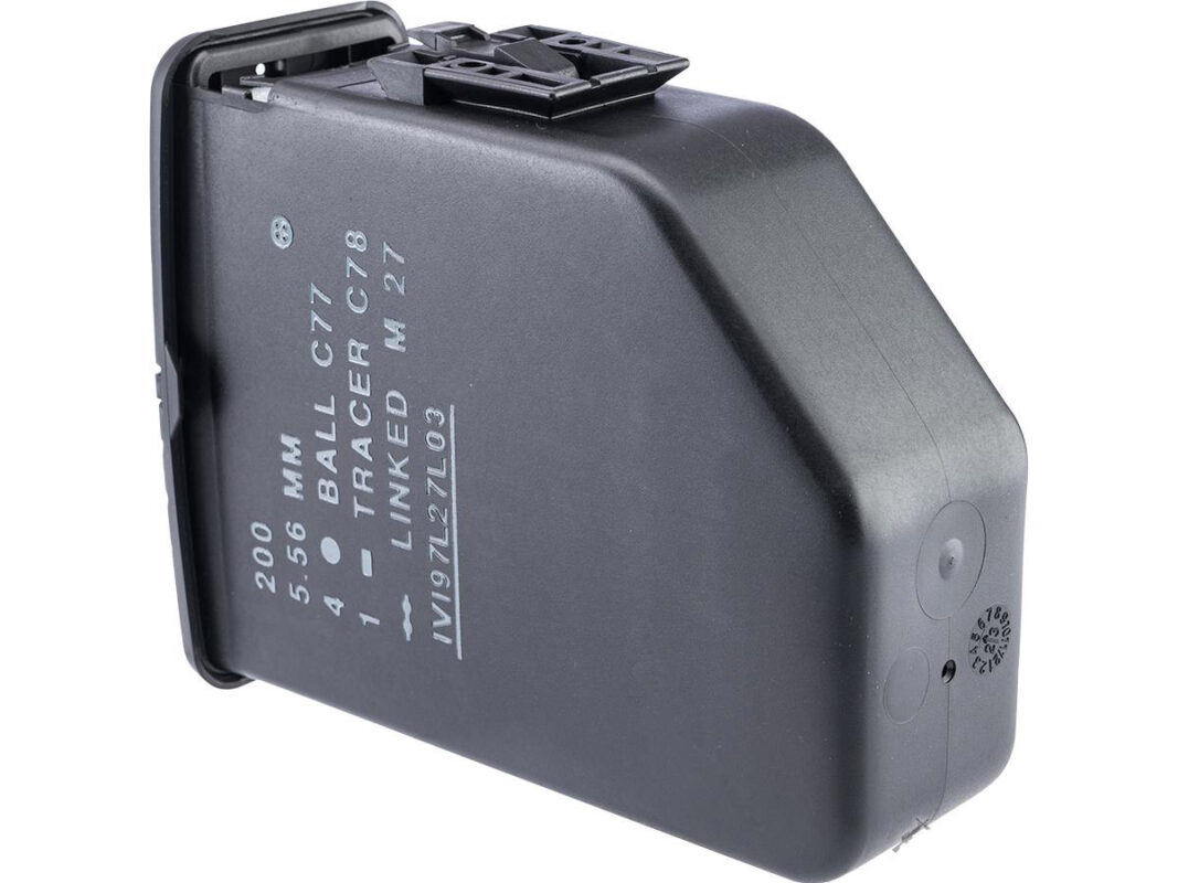 VFC Box Magazine Style Gas Resevoir w/ Dummy Rounds for M249 MINIMI Gas ...