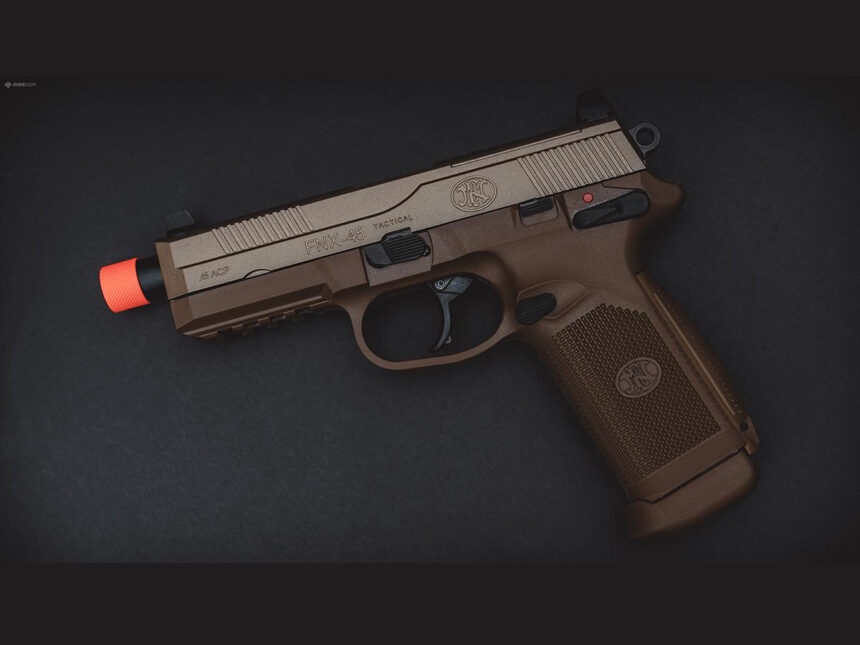 Cybergun FN Herstal Licensed FNX-45 Tactical Airsoft Gas Blowback ...