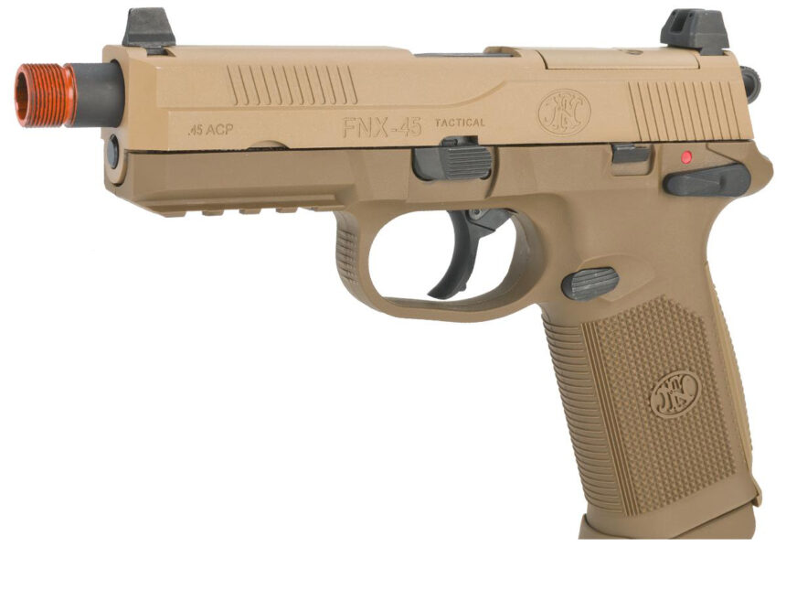 Cybergun FN Herstal Licensed FNX-45 Tactical Airsoft Gas Blowback ...