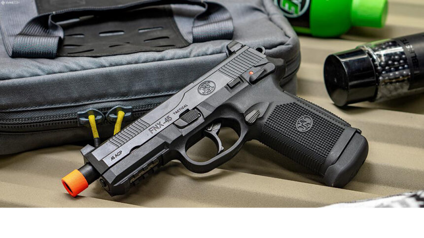 Cybergun FN Herstal Licensed FNX-45 Tactical Airsoft Gas Blowback ...