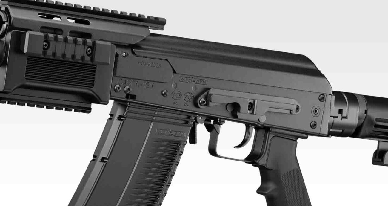 Tokyo Marui SAIGA-12 SBS Tri-Shot Gas Blowback Airsoft Shotgun - MK CUSTOM